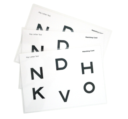 Kay Letter Test Matching Card (6 Letters)