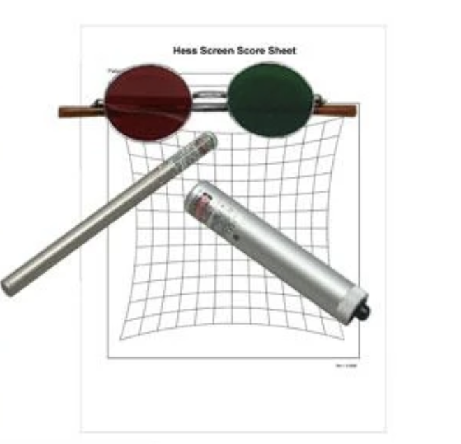 Hess Laser Screen Test and Accessories