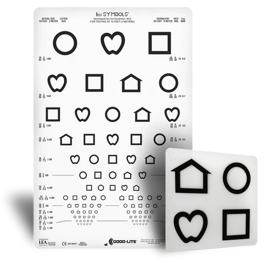 LEA SYMBOLS®Translucent Distance Chart for 3 Meters